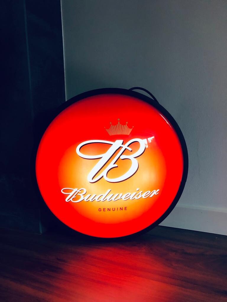 Budweiser Beer Sign Light on Good Conditions - Etsy