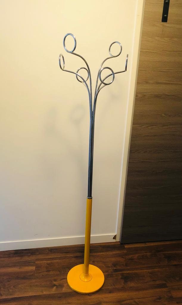 YELLOW FASE Standing Coat Rack From the 70s Colors: Yellow - Materials ...