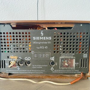 Amazing Radio Siemens Klangmeister III - Great Conditions - Etsy