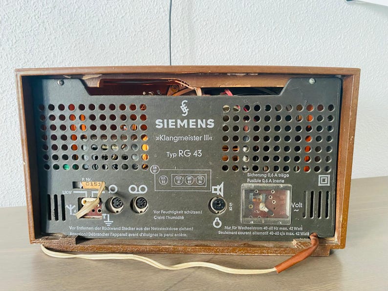 Amazing Radio Siemens Klangmeister III - Great Conditions - Etsy