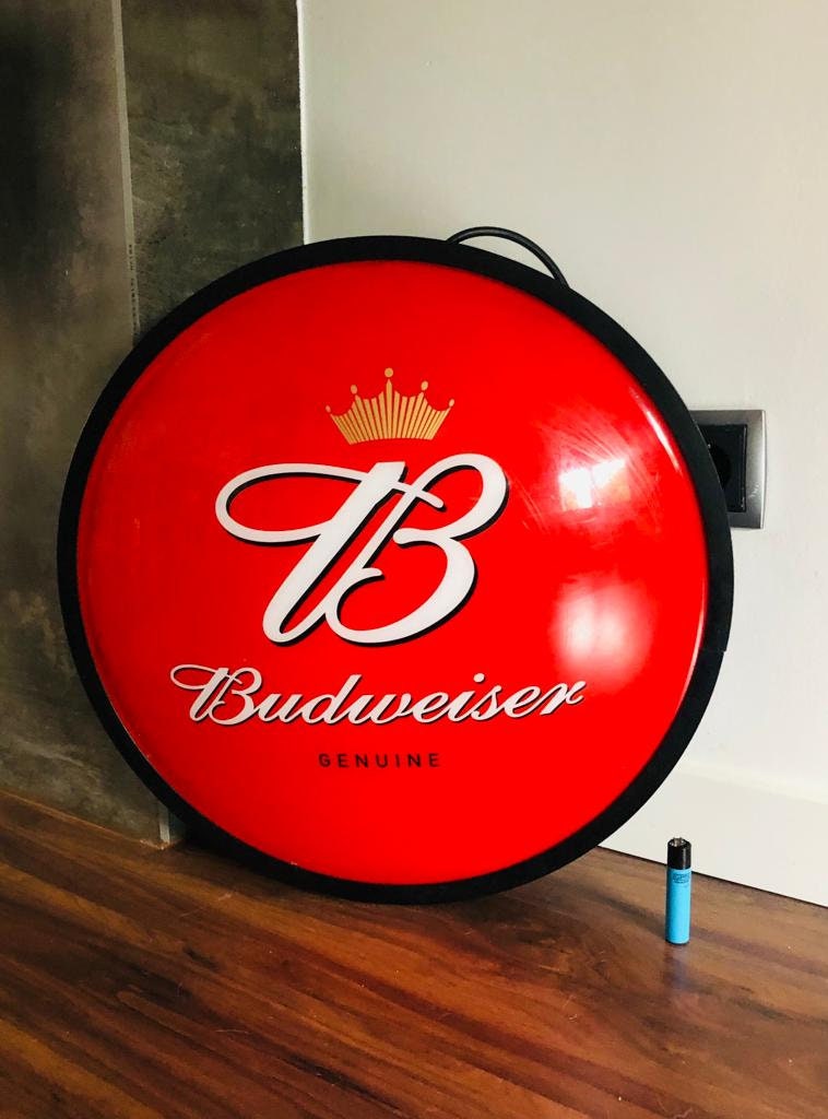 Budweiser Beer Sign Light on Good Conditions - Etsy