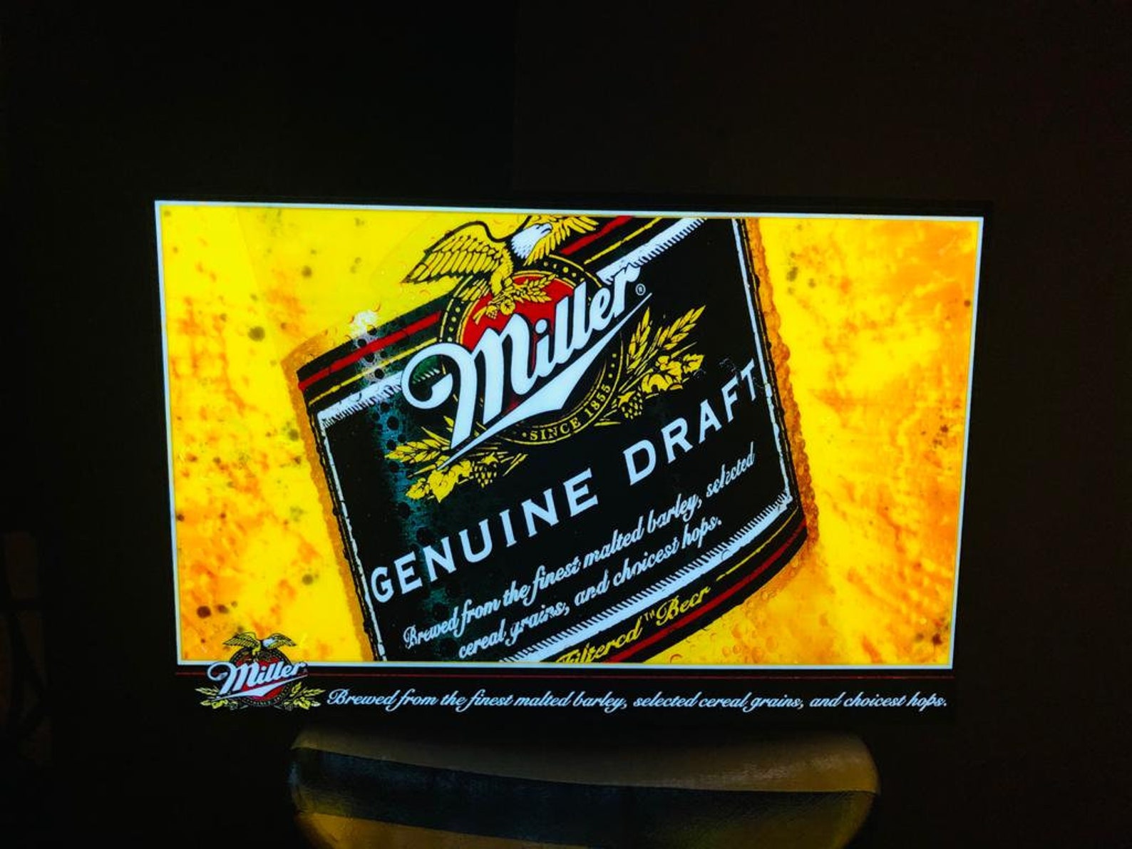 Original Miller Beer Sign Light - Etsy