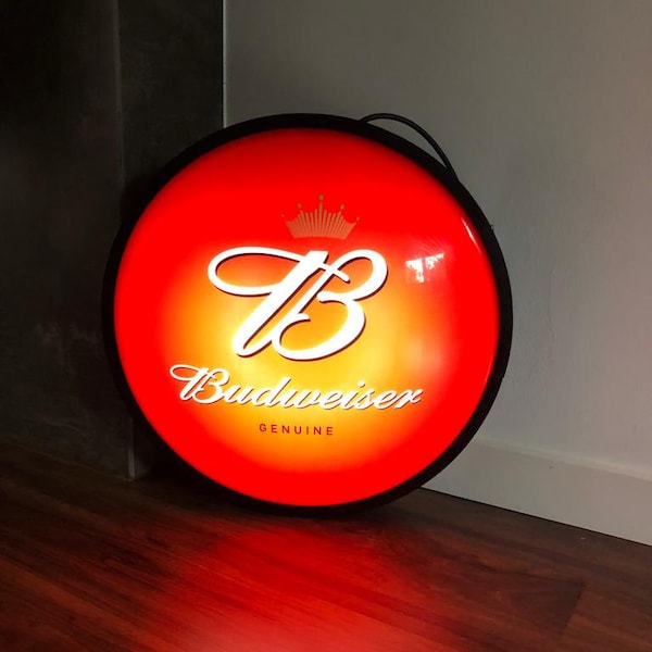 Light up Budweiser Beer Sign - Etsy