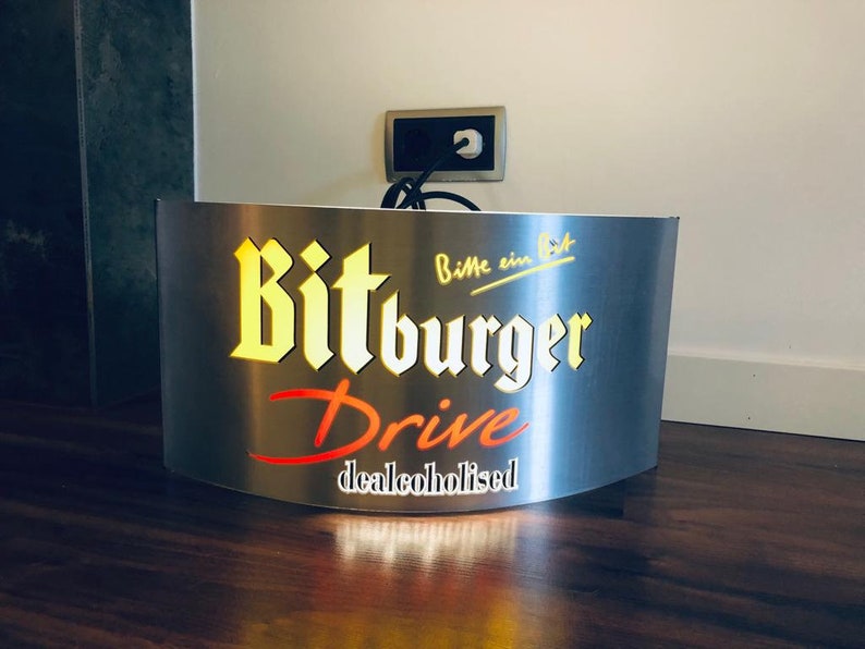 Original Bitburger Beer Sign Light From 90s. Good Conditions - Etsy
