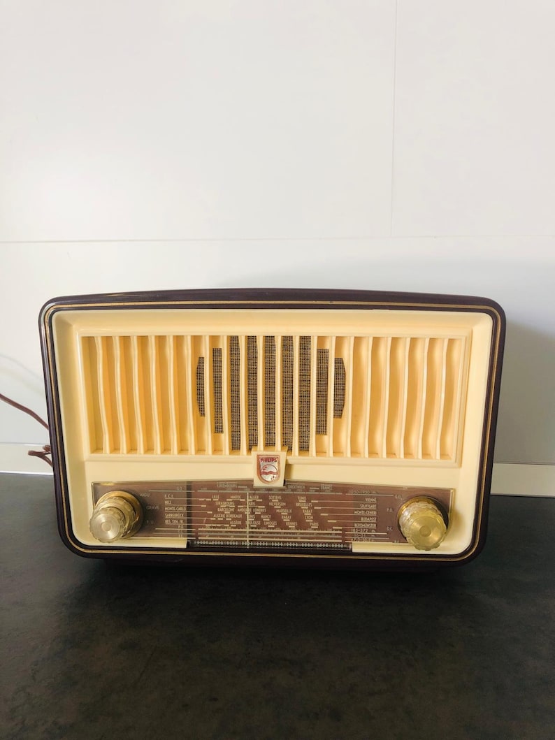 Radio Midcentury PHILIPS B2X80U Tubes- Valve - Good Conditions - Etsy