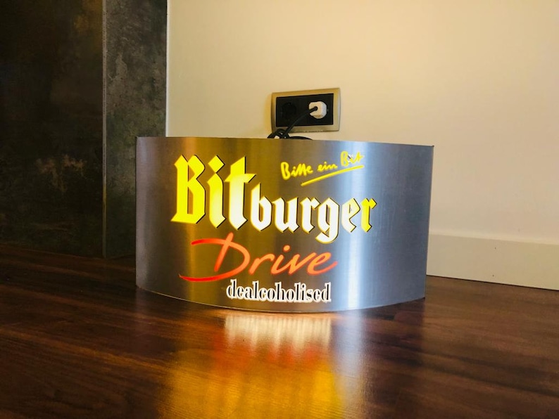Original Bitburger Beer Sign Light From 90s. Good Conditions - Etsy