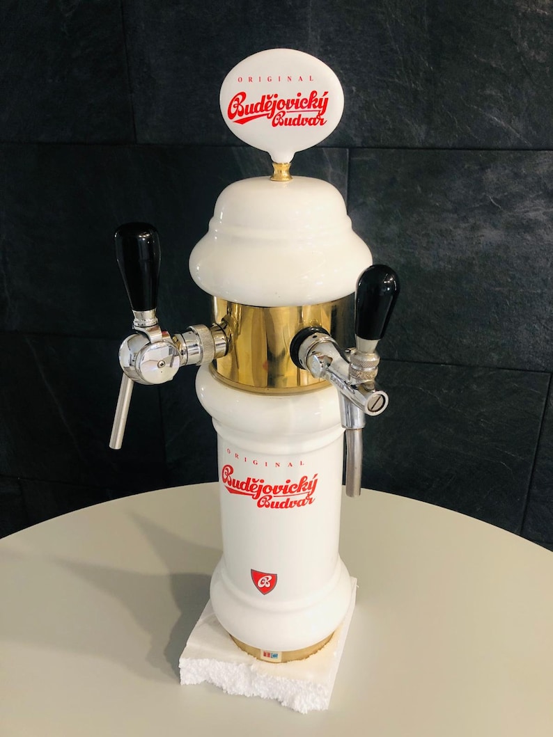 Original Budějovický / Budweiser Beer Pump (porcelain & Chrome) – Good ...