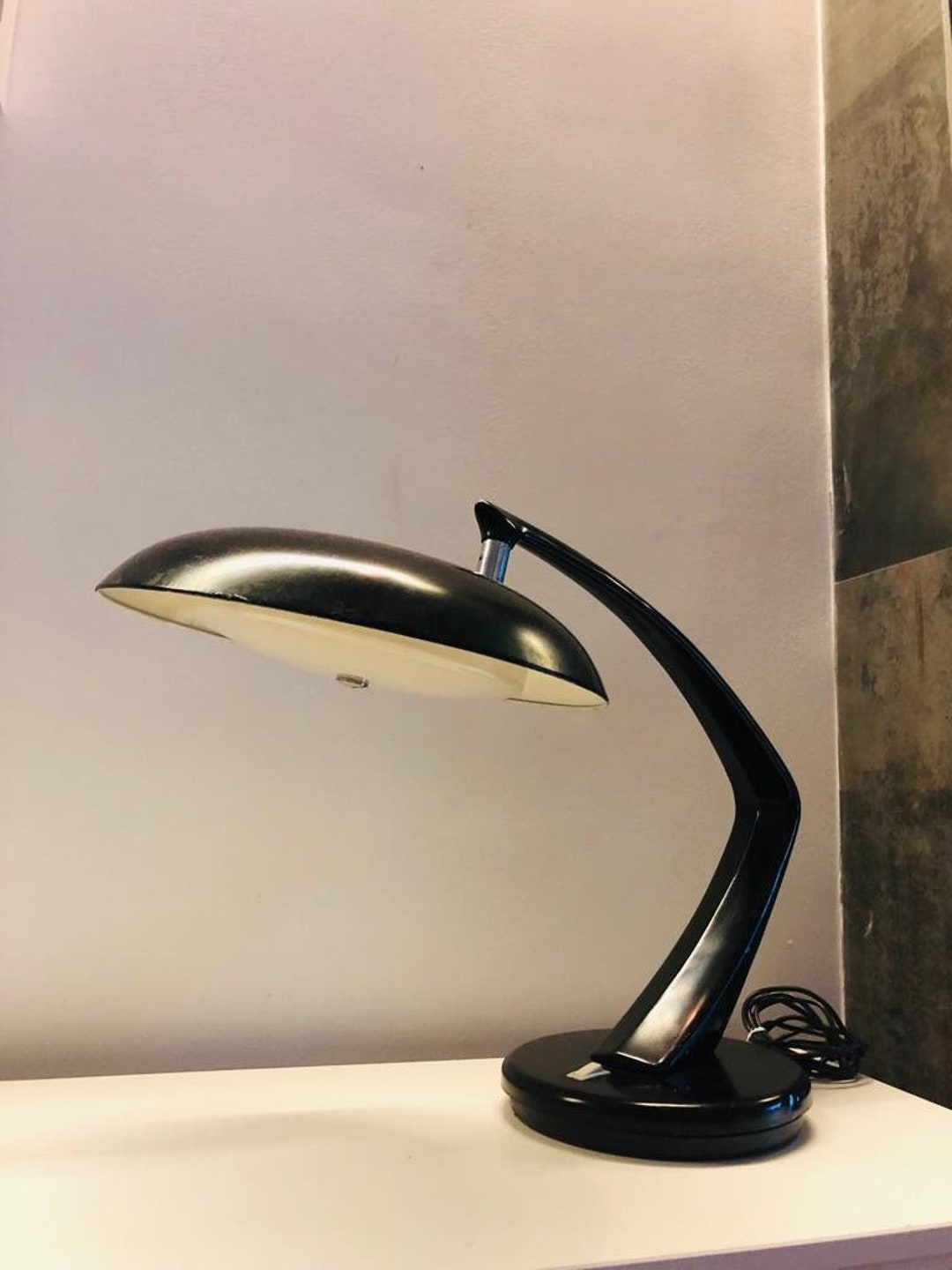 FASE Lamp Boomerang 64 aus den 60er Jahren Farben Schwarz - Etsy Österreich