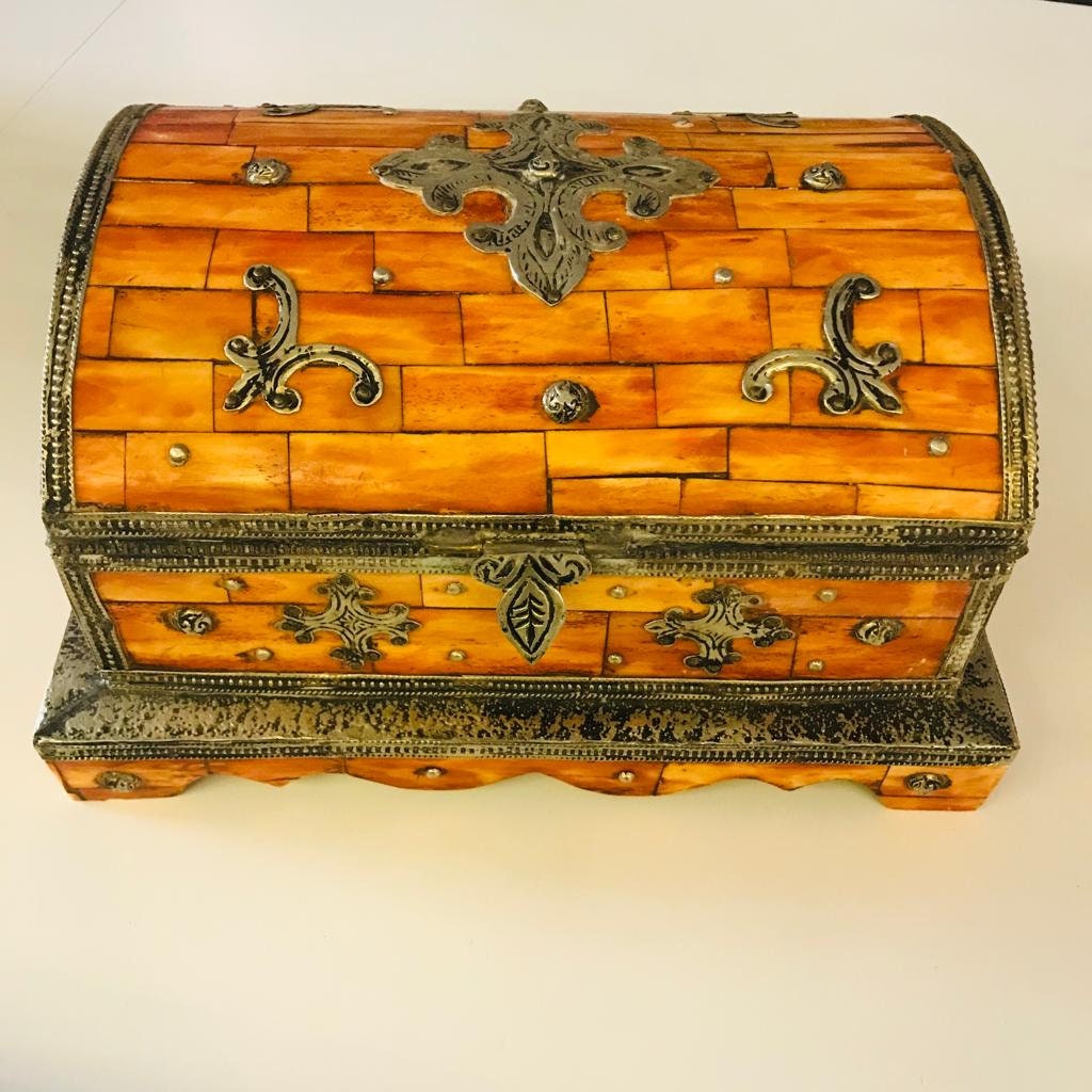 Unique Moroccan Handmade Treasure Chest on Excellent Conditions - Etsy ...