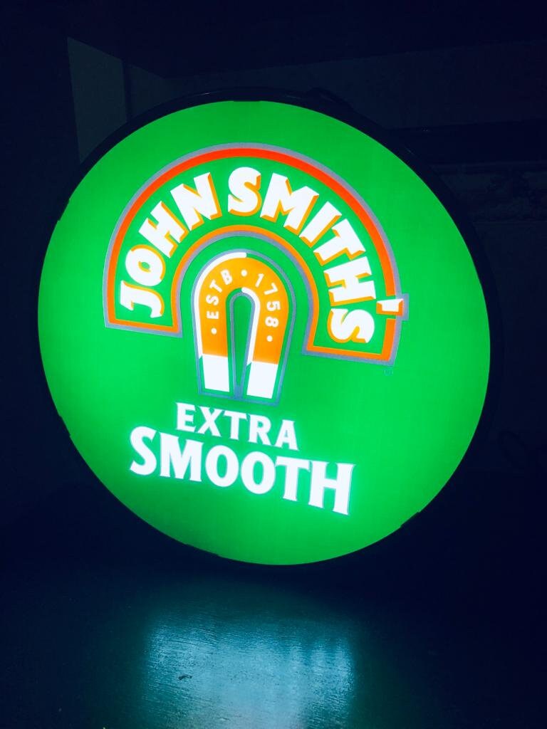 Original Johns Smiths Beer Sign Light on MINT Conditions - Etsy