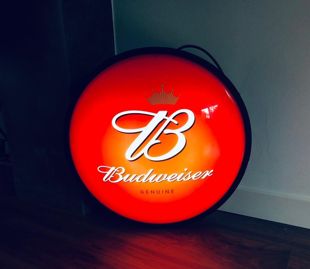 Budweiser Beer Sign Light on Good Conditions - Etsy