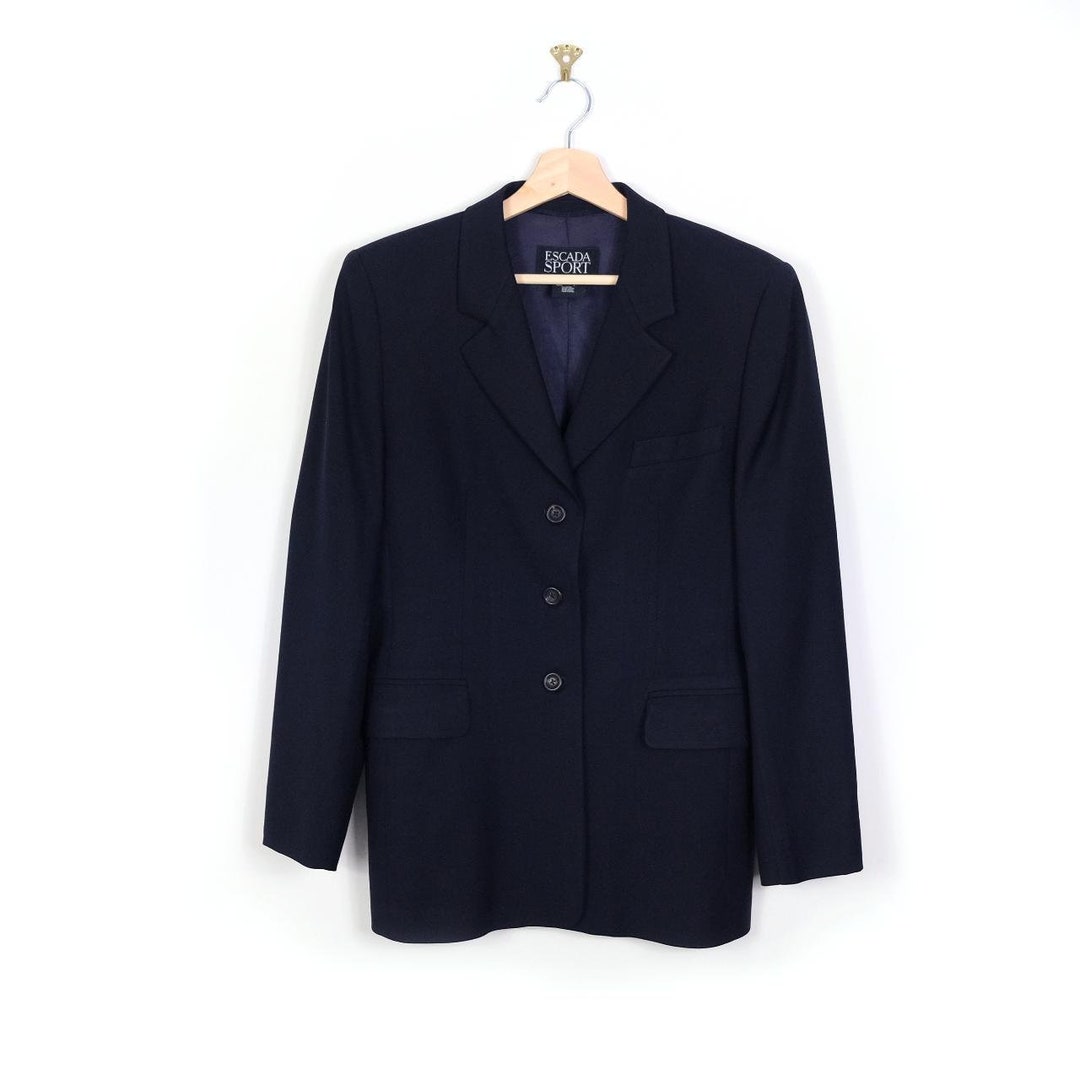 Escada Ladies Sport Navy Blazer Jacket Coat Jacket Size 38 to Fit ...
