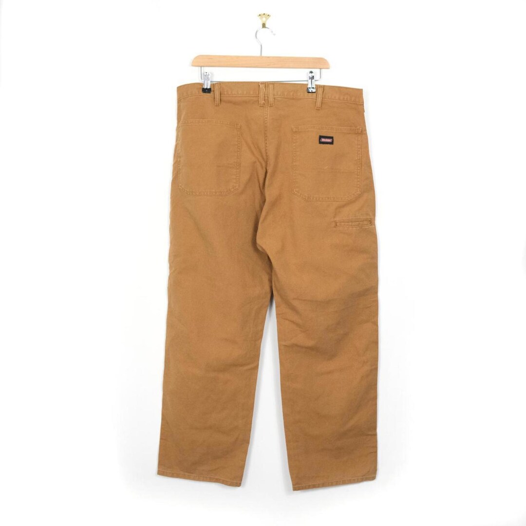 Vintage Dickies Carpenter Pant Cell Pocket Camel Brown Canvas Baggy ...