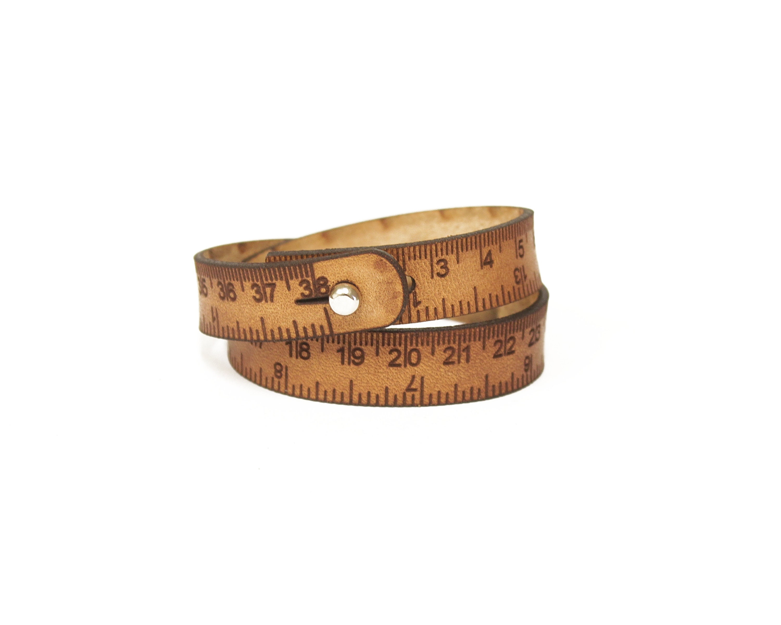 RULER BRACELET Double Wrap Wrist Ruler Bracelet With - Etsy UK