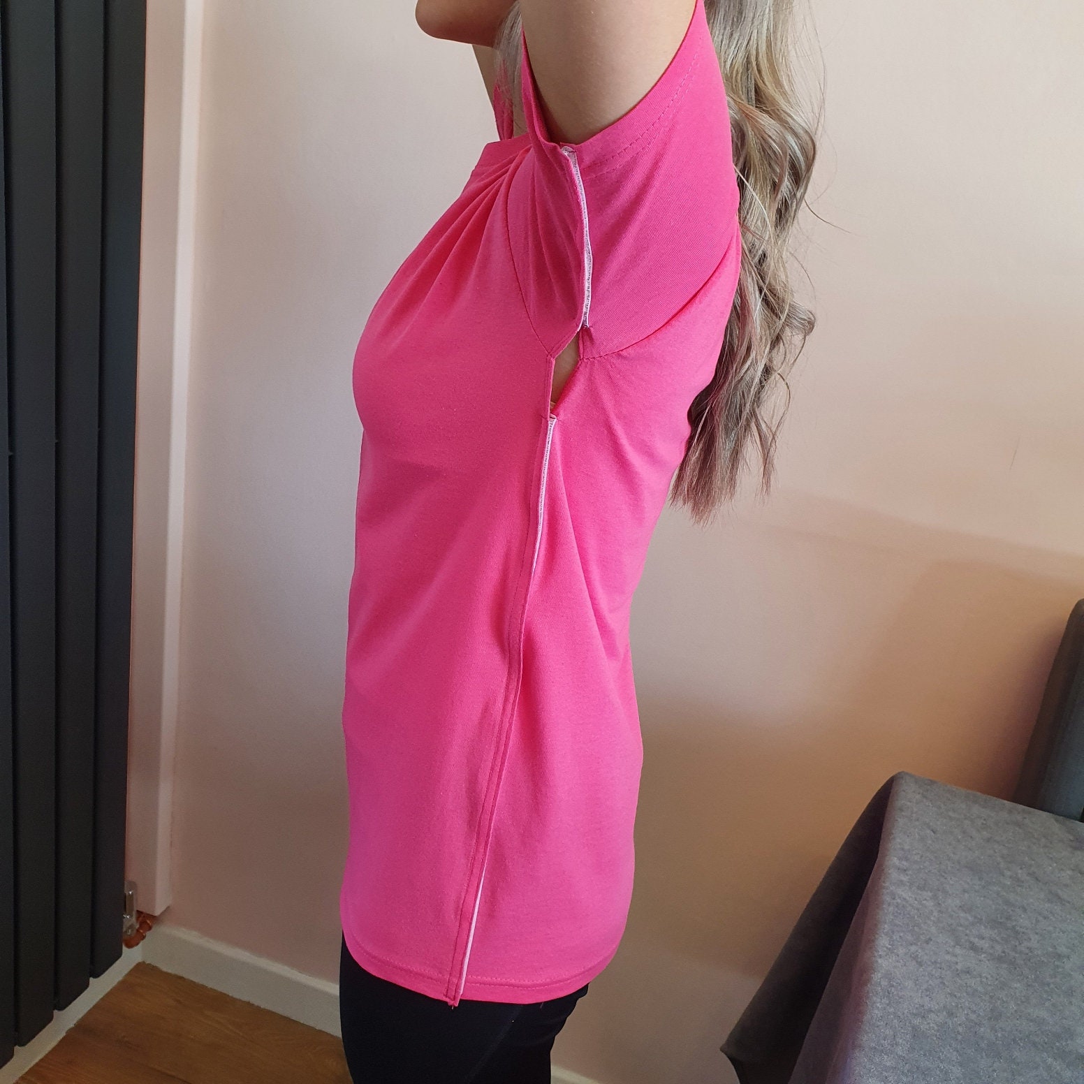 Broken Arm T-shirt, Side Opening T-shirt for Broken Arm, Broken Collar ...