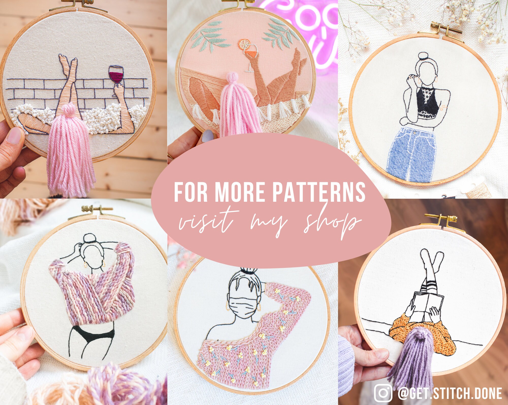 PDF Pattern. Cozy Sweater Embroidery Design. Digital Download - Etsy