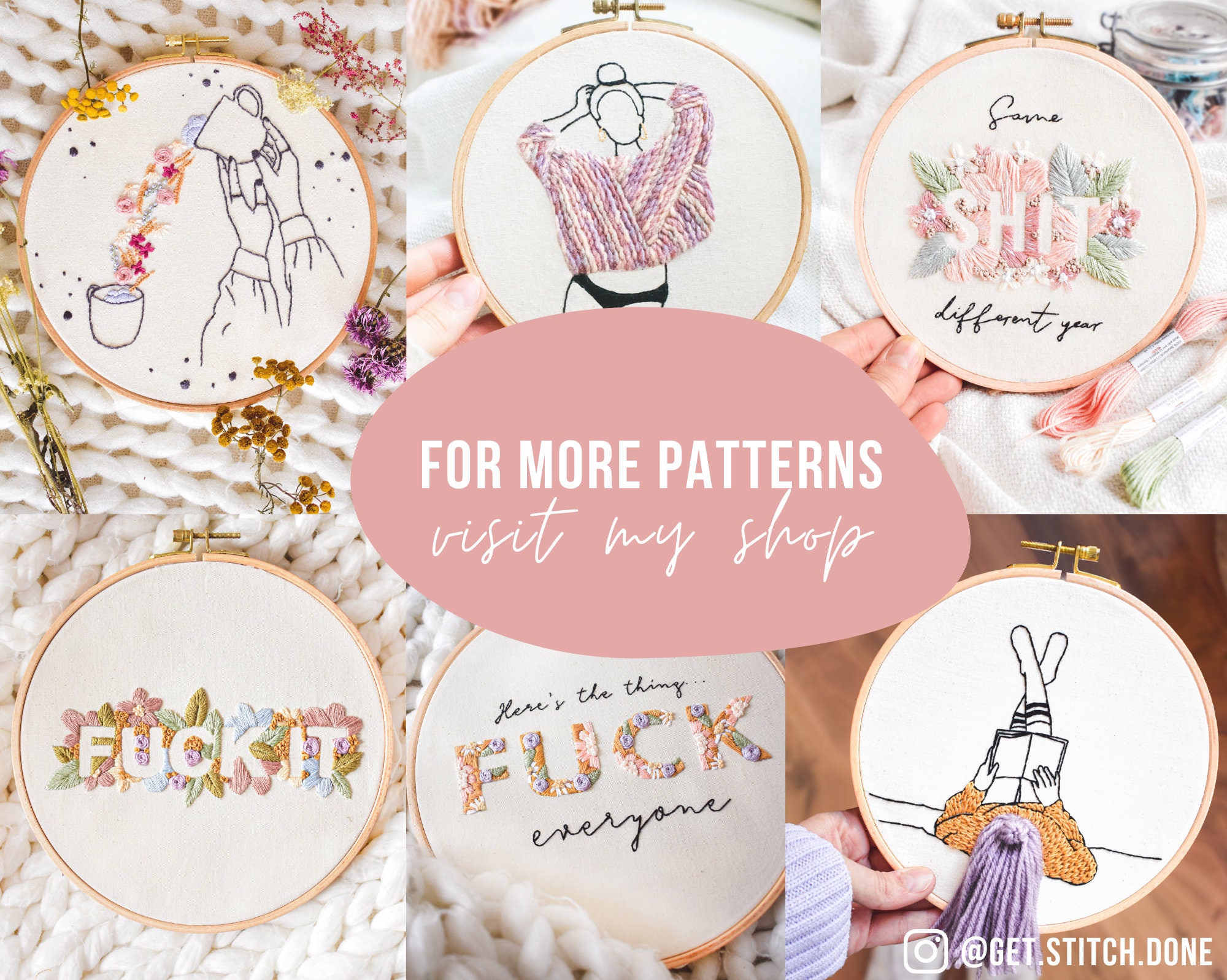 PDF Pattern. Bluejeans Body Embroidery Design. Digital | Etsy