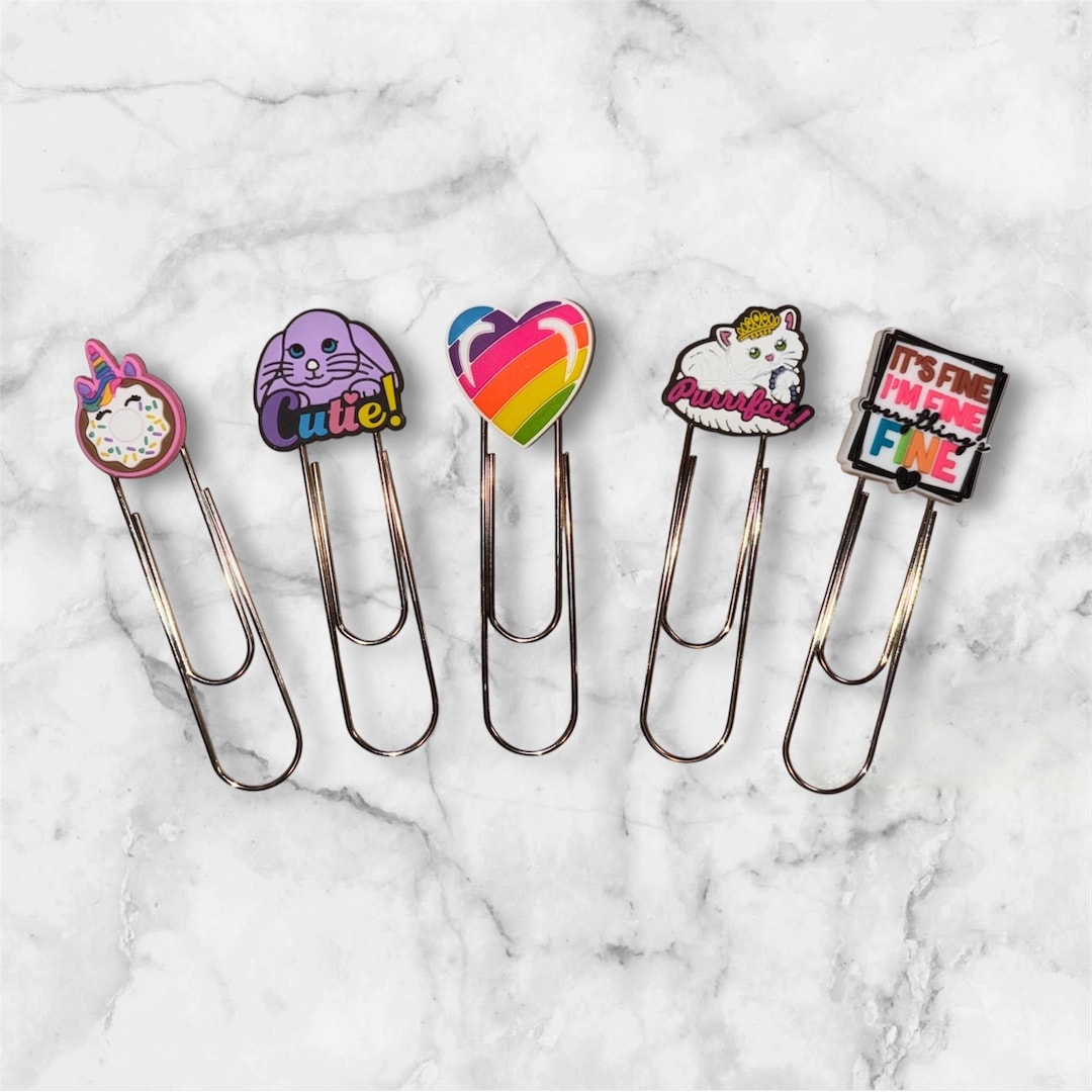 Paperclip Bookmark Set/planner Clips / Junkjournal Bookmarks - Etsy