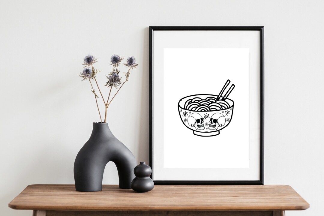 Ramen Art Print, Digital Art Print, Digital Download, Ramen Art, Ramen ...