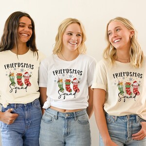 Friendsmas Tshirt, Xmas Gifts, Christmas Stockings Squad Shirt ...