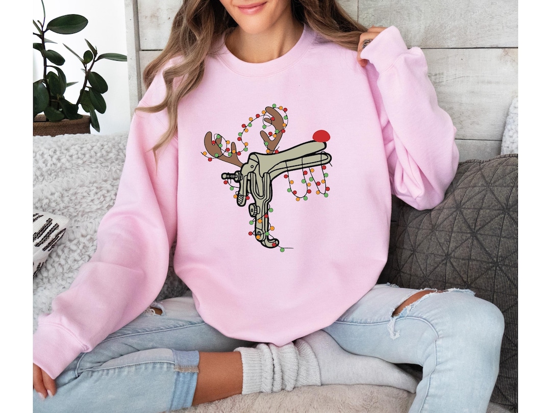 Reindeer Speculum Nurse Sweatshirt, Gifts for Nurse, Christmas Speculum ...