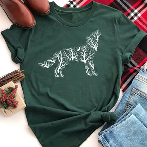Wolf Shirt, Howling Wolf, Floral Wolf, Wolf Lover Gift, Animal Lover ...