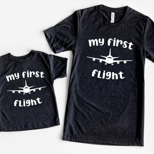First Flight Shirt, First Airplane Ride, Kids Travel Shirt, First Time ...
