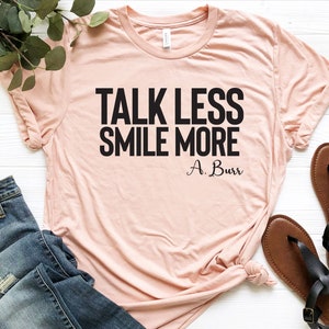 Talk Less Smile More T-shirt, Broadway Tshirt, Lin Manuel Shirt, Hamilton Burr Tshirt, Broadway ...