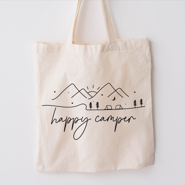 Happy Camper Tote - Etsy
