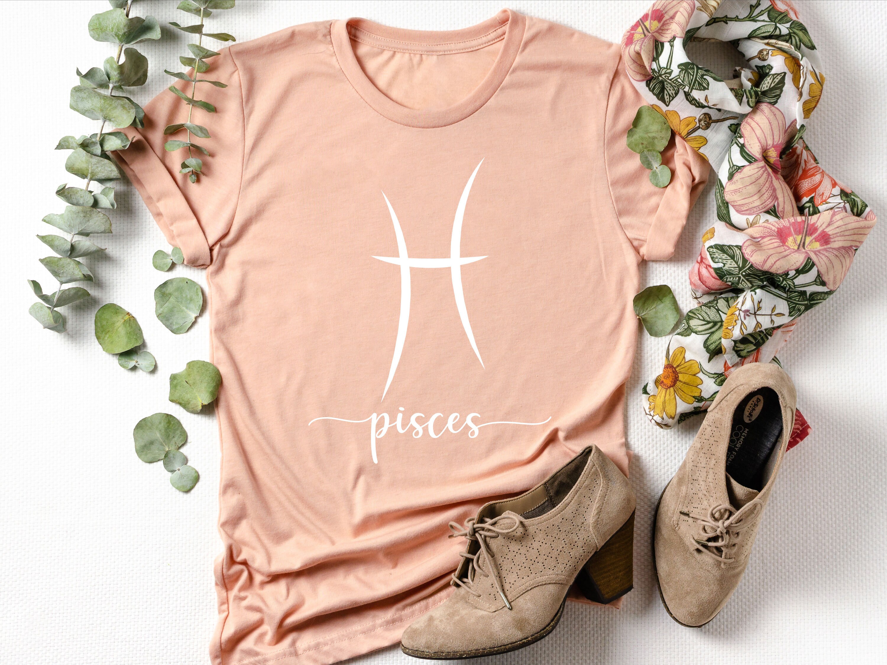 Pisces Shirt Astrology Clothing Pisces T-shirt Zodiac | Etsy