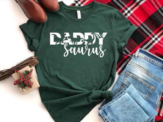 Daddy Saurus Shirt Family Dinosaur Shirts Dinosaur Dad | Etsy