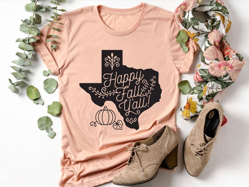 Fall Shirt Womens Fall Shirts Texas Fall T-shirt Fall - Etsy