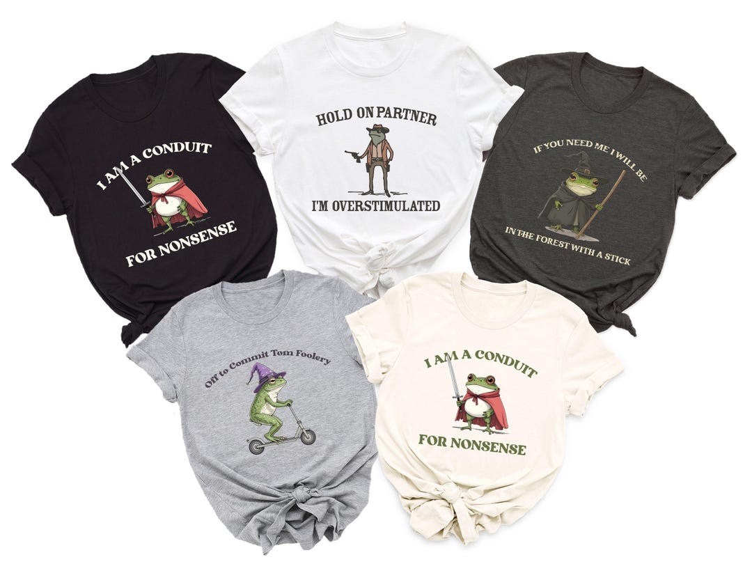 Funny Frog Meme Shirt, Funny Frog Gift, Unhinged T-shirt, Weirdcore ...