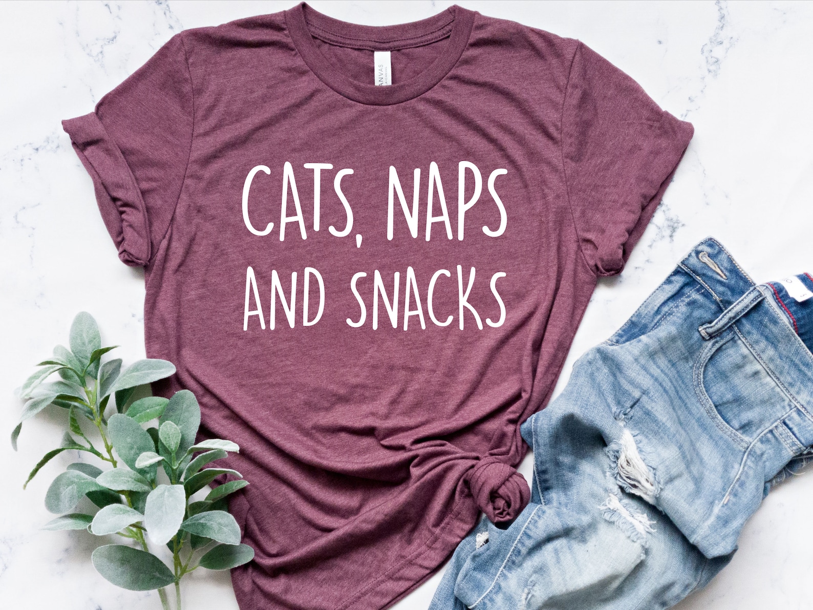 Cats Naps and Snacks Funny Cat Shirt Cat Lover Tee Cat | Etsy