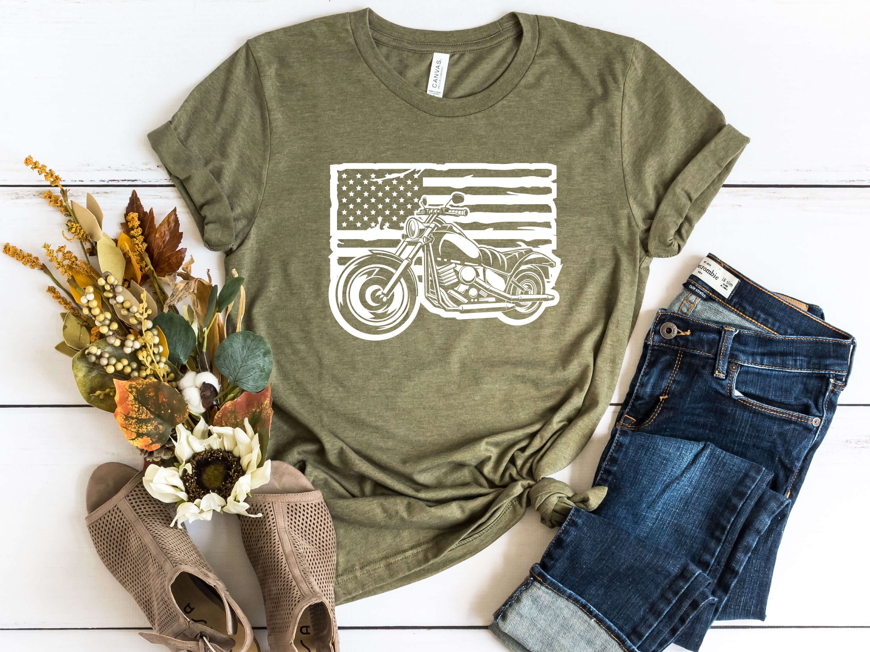 American Motorcycle Shirt Motorcycle Lover Gift Cool Bike - Etsy