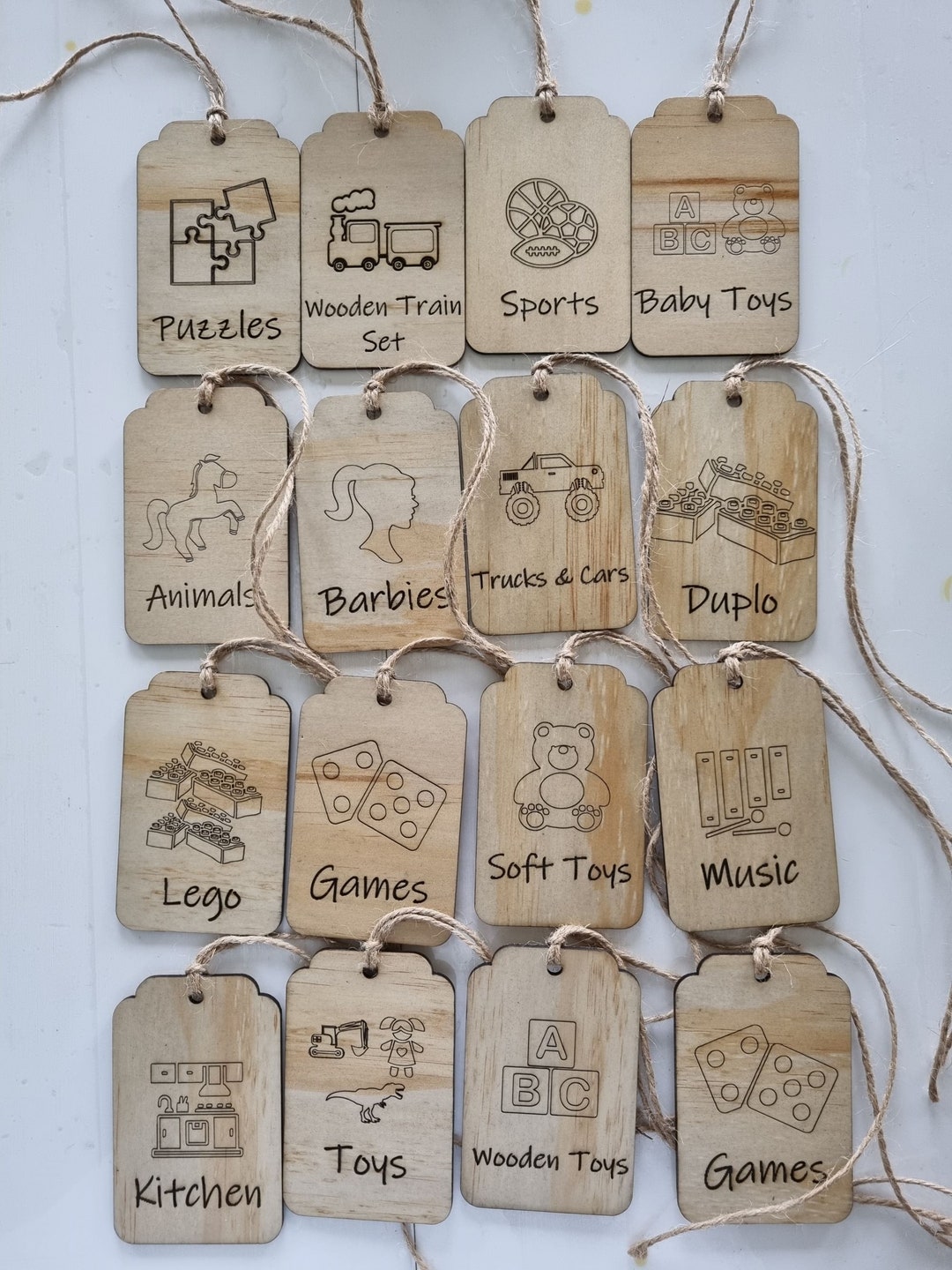 Personalised Toy Storage Tags, Toy Labels, Toy Room Organisation, Home ...