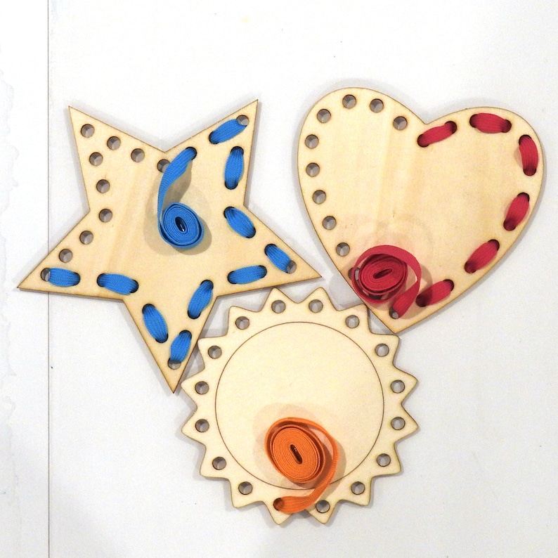 Shape Lacing Pictures | Shapes | Shape Lacing Puzzle | Fine Motor ...
