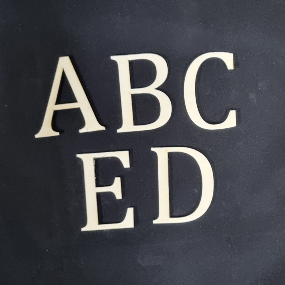6mm Wooden Letters Custom Cut, Unfinished Letters, Laser Cut, Craft ...