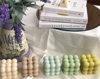 Bubble Cube Candles | Etsy