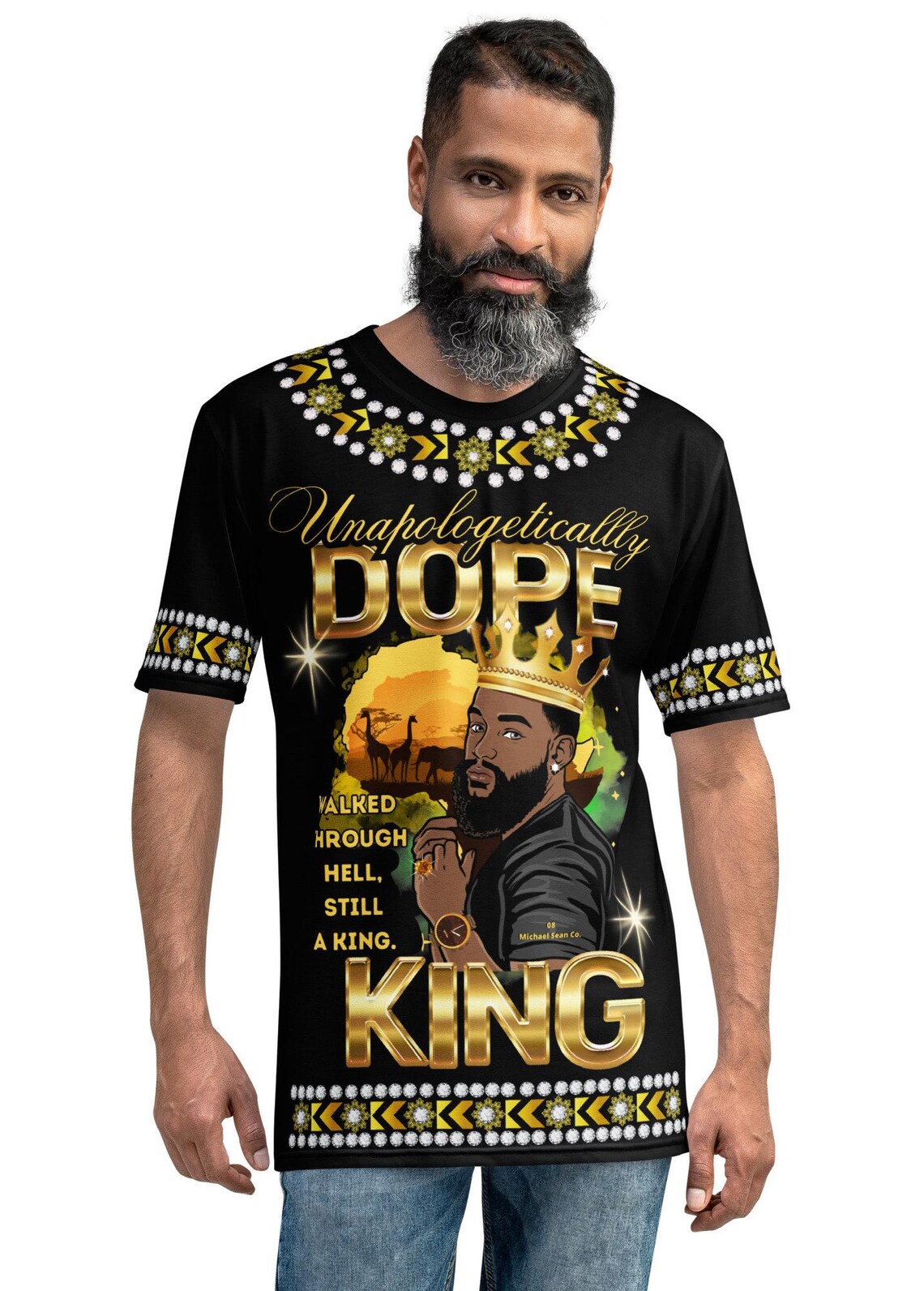 Men's T-shirt - Dope King Cool Trendy Style Festive Classic Royal ...
