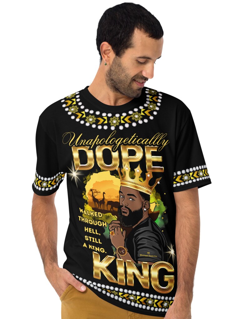 Men's T-shirt - Dope King Cool Trendy Style Festive Classic Royal ...