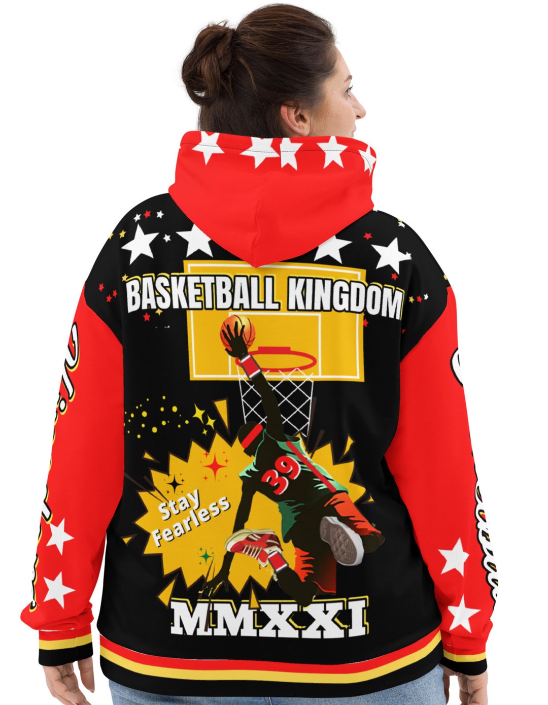 Unisex Hoodie -basketball Kingdom Colors Vibes Lux Cool Trendy Style ...