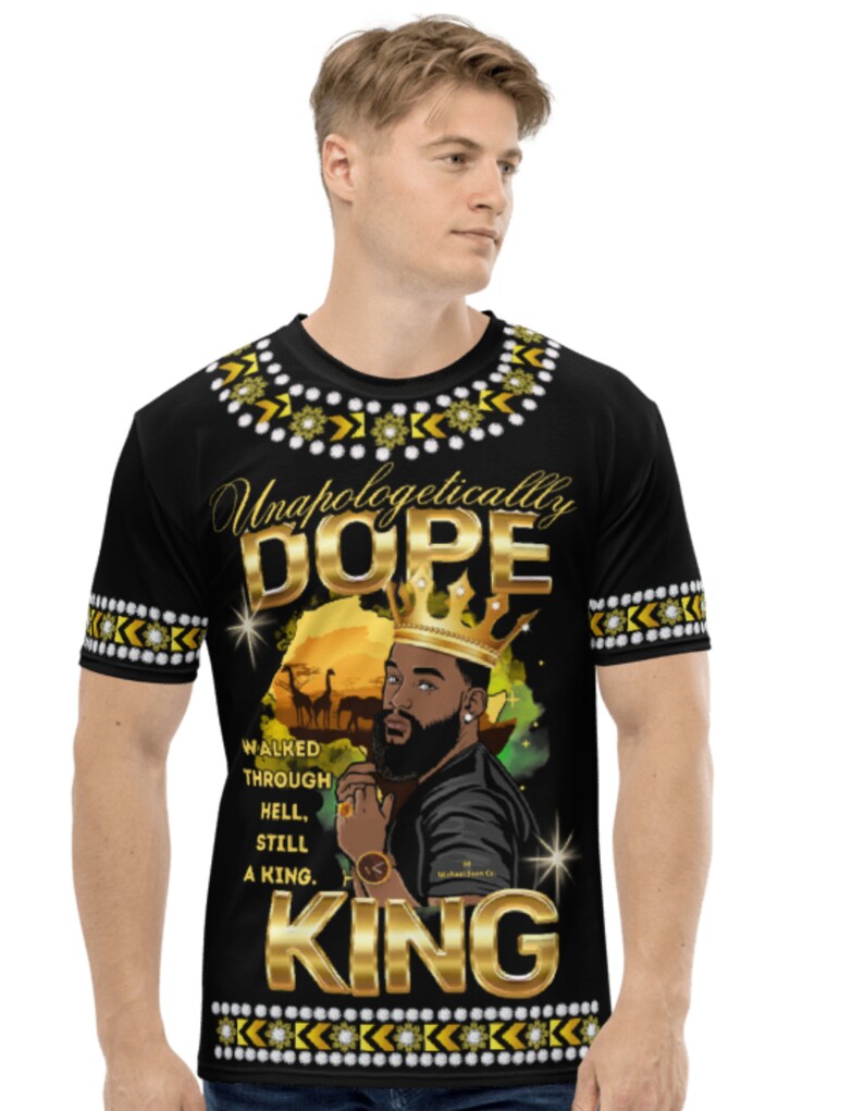 Men's T-shirt - Dope King Cool Trendy Style Festive Classic Royal ...