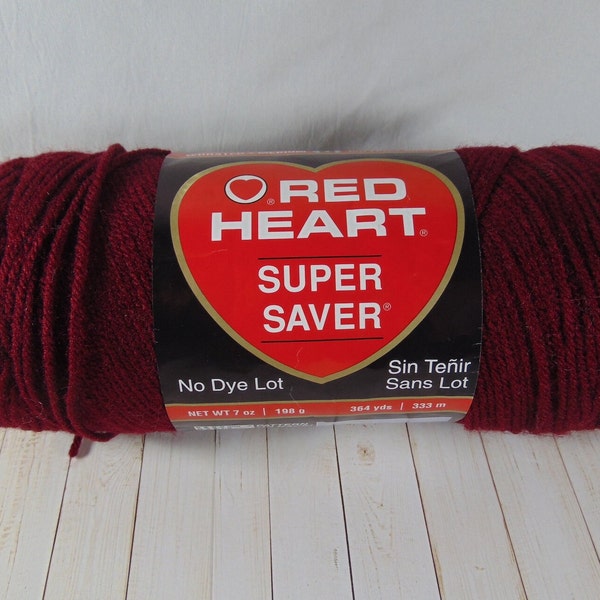 Burgundy Red Heart Yarn - Etsy
