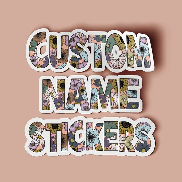 Flower Name Decal - Etsy