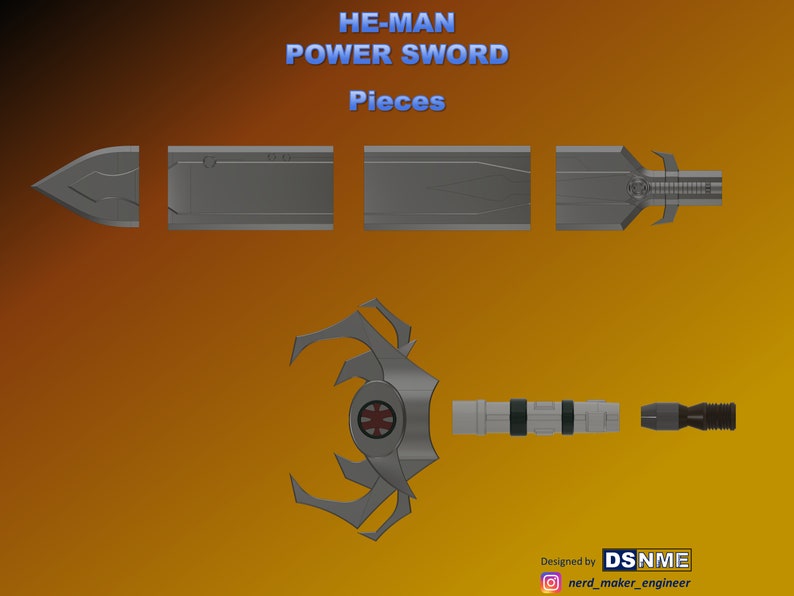 HE-MAN Power Sword 2002 Life Size STL Files for 3D Printing - Etsy