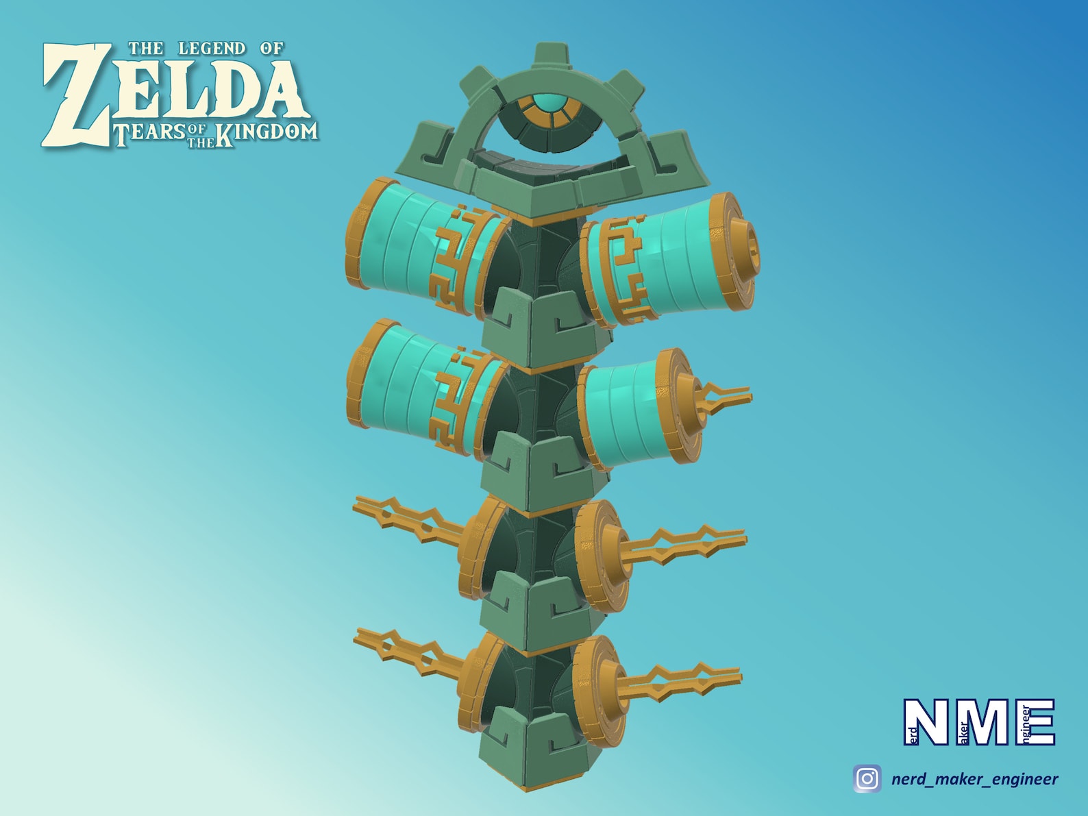 Zonai Energy Cell Holster - Zelda Tears of the Kingdom - Life Size ...