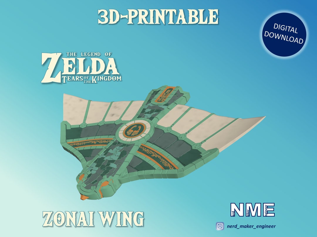 Zonai Wing - Zelda Tears of the Kingdom - (STL Files for 3d-printing ...