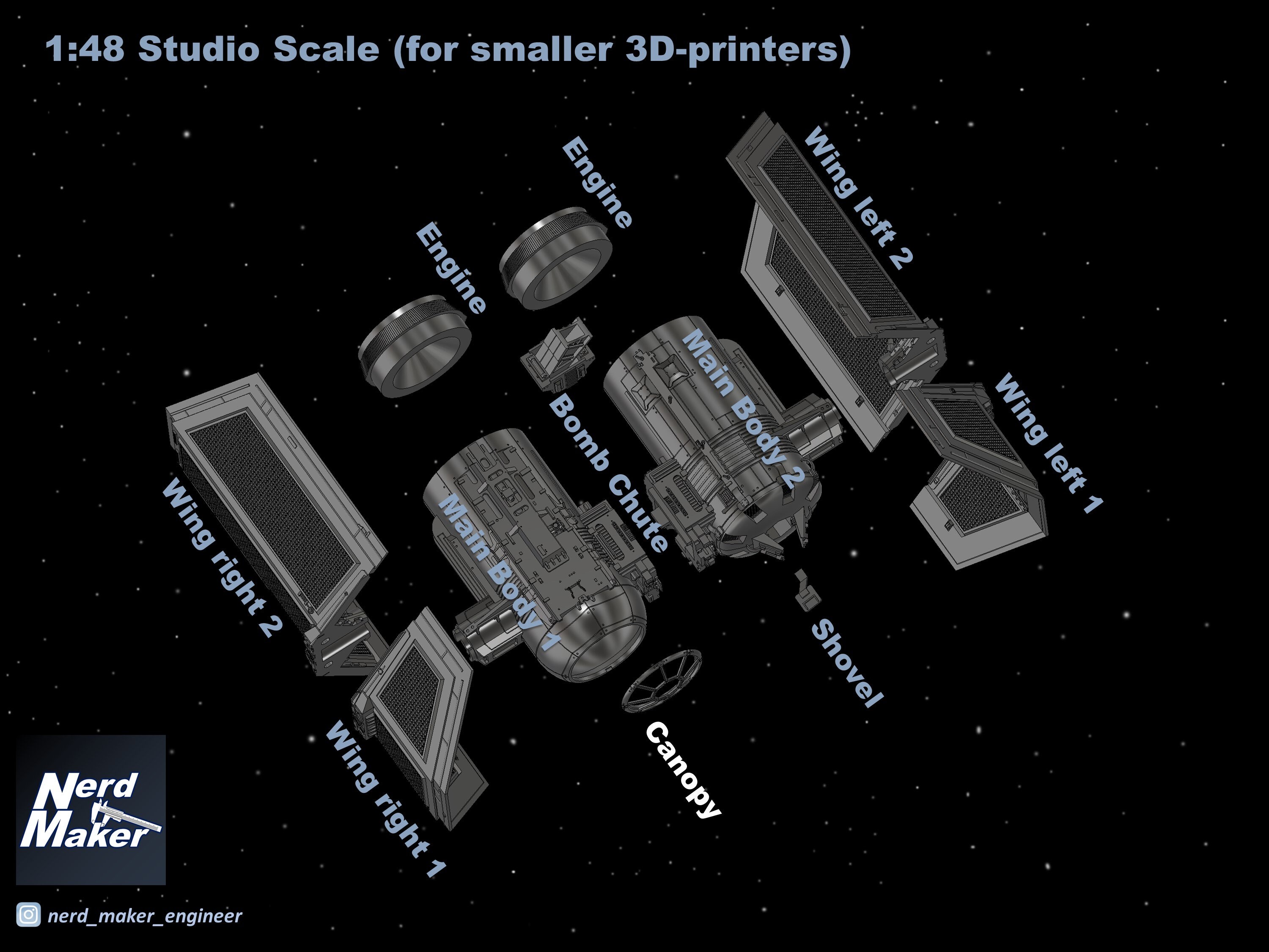 MODEL-T BOMBER 3D Printable in 1/48 STL Files for 3D Printing - Etsy
