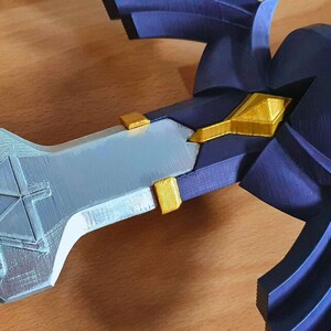 Master Sword - Zelda Tears of the Kingdom - Decayed and Fused - Life Size - (STL Files for 3d ...